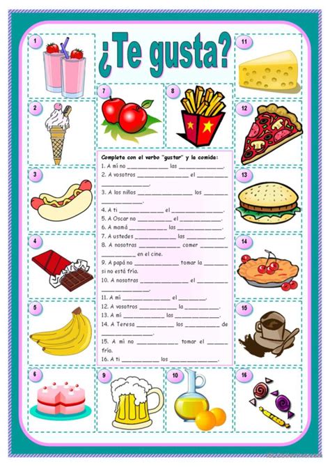 Te Gusta English ESL Worksheets Pdf Doc
