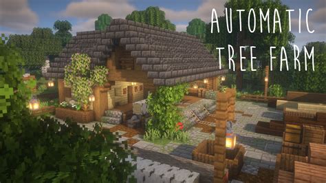 Minecraft Automatic Tree Farm Birch Spruce Oak Wood Java