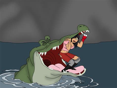 Female Captain Hook VS Crocodile Artworks By MsHook IndecentLasses
