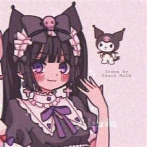 Couple Girl Kuromi And My Melody Kartu Lucu Wallpaper Kartun Lukisan Lucu