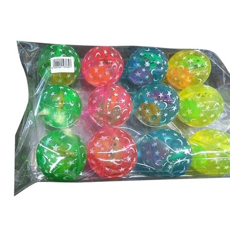 Pepeganga S A Pelota De Goma Maciza Con Luz PACK X12