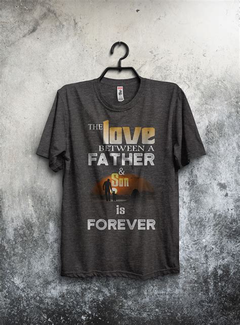 Love Between Father Son T Shirt Design With Mockup On Behance
