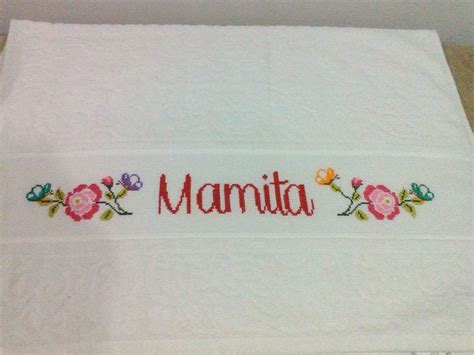 Toalla Bordada En Punto De Cruz Napkins