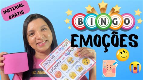 Bingo das Emoções Casa do Psicopedagogo Descubra a emoção do jogo