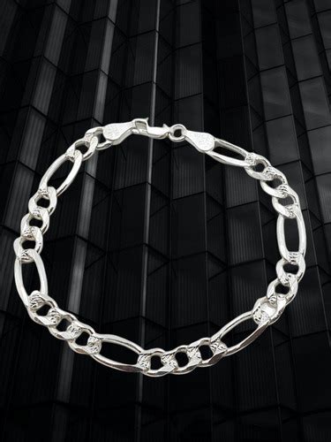 Pulso Figaro Diamantado Plata Ley Cm X Mm Meses Sin
