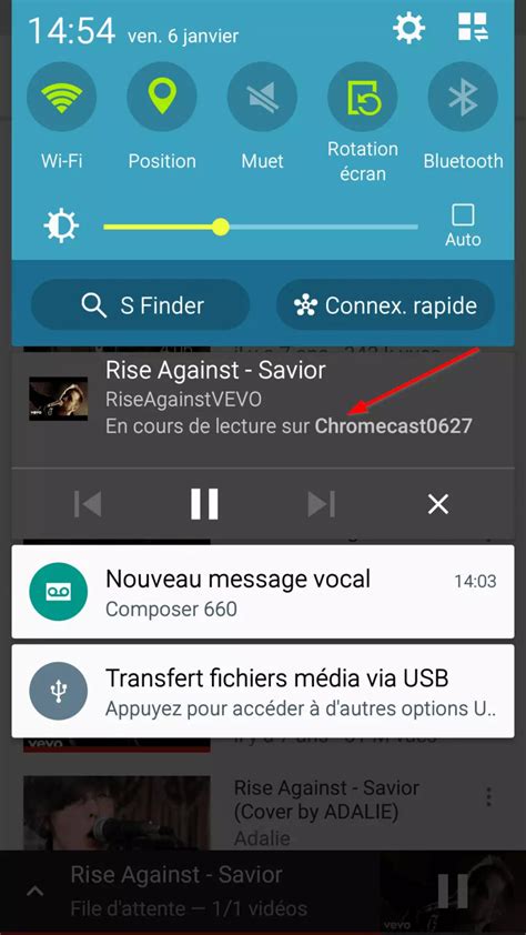 ChromeCast Caster De Son Smartphone Tablette PC Vers Une TV