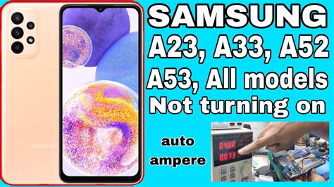Samsung A23 A33 A52 A53 Not Turning On Fix YouTube