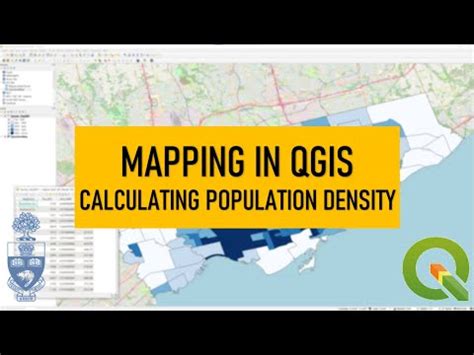 Mapping In QGIS Field Calculator Calculating Population Density