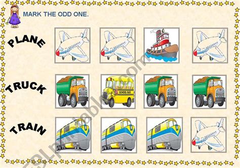 Means Of Transports Exercises ESL Worksheet By Evilmenina9