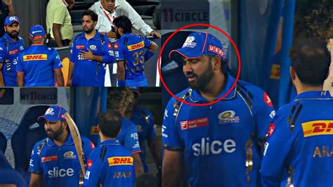 Frustrated Rohit Sharma Ignores Hardik Pandya And Akash Ambani After Mi