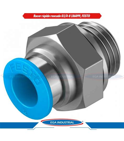 Racor rápido roscado QS G1 4 8 186099 FESTO