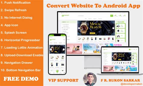 Convert Your Website To Android And Ios App By Developerrukon Fiverr