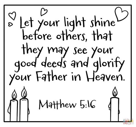 Let Your Light Shine Before Others Encouraging Christian Note