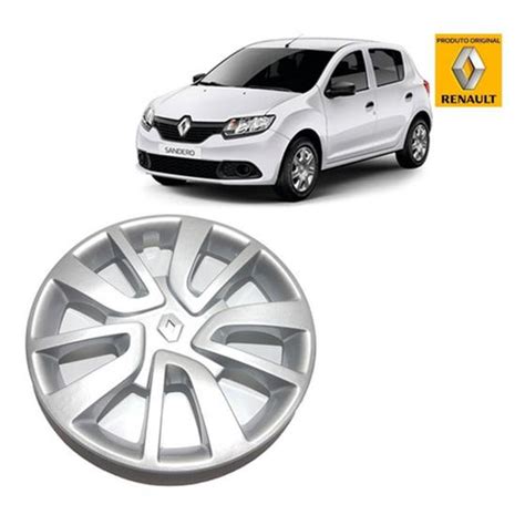 Jogo Calotas Aro 15 Renault Novo Sandero Logan 2014 2015 Até 2020