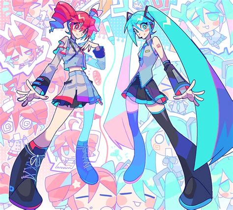 Hatsune Miku Kasane Teto Hachune Miku And Kasane Teto Vocaloid And