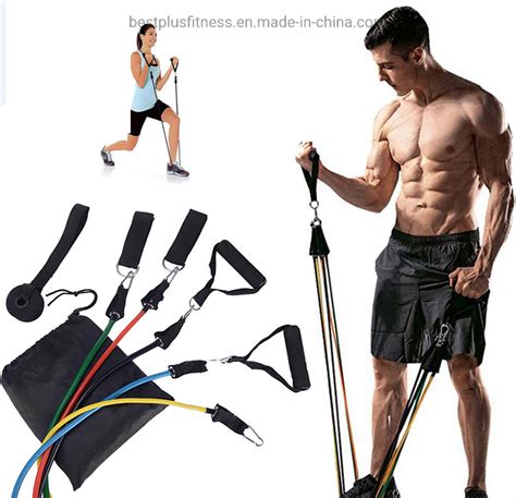 150lbs Pull Rope 11 PCS Set Gym Home Workout Equipment Fitness Latex