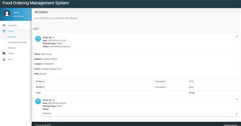 Food Ordering Management System In PHP And MySQL Free Source Code