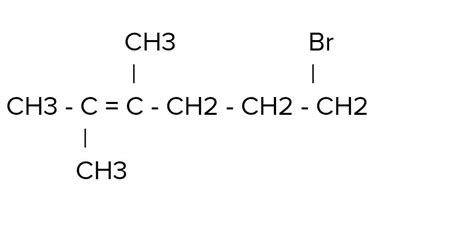 Give The Structure Of 6 Bromo 2 3 Dimethyl 2 Hexene Brainly In