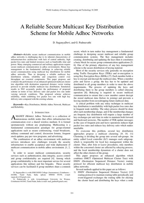 pdf a reliable secure multicast key distribution scheme for mobile adhoc networks
