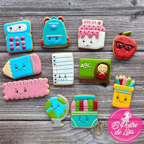 Cajita Especial 12 Galletas Decoradas De Profesores El Postre De Lisa