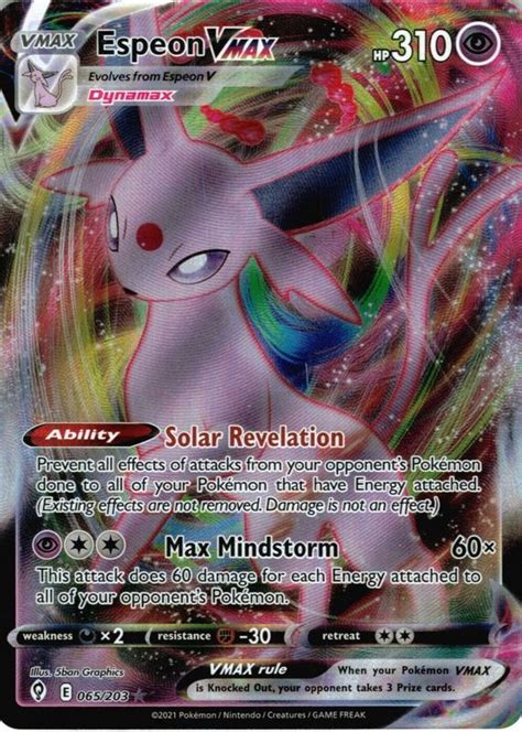 Espeon Vmax Sword Shield Evolving Skies Holo Price