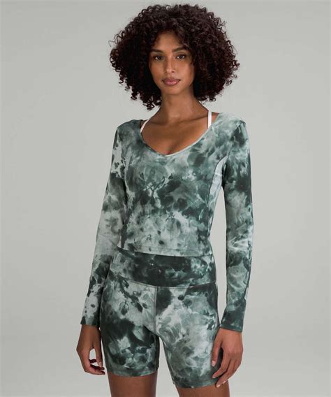Lululemon Align Long Sleeve Shirt Diamond Dye Starlight Smoked Spruce