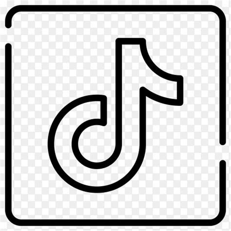 Tiktok Icon Logo Premium Vector PNG