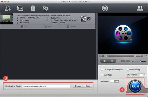 MP4 in AVI umwandeln auf Mac mit MP4 to AVI Converter für Mac