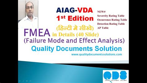 New FMEA AIAG VDA FMEA 1st Edition Latest FMEA AP Table Core Tool