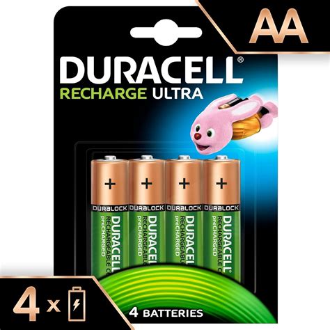 Duracell Recharge Ultra Type AA Batteries 2500 MAh Amazon Co Uk