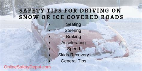 Safety Tips For Driving On Snow Or Ice Covered Roads Industrial And