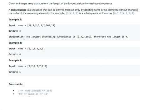 Solved Given An Integer Array Nums Return The Length Of The Chegg