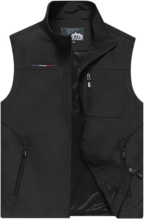 Panegy Gilet Sportivo Uomo Multitasche Esterno Ad Asciugatura Rapida
