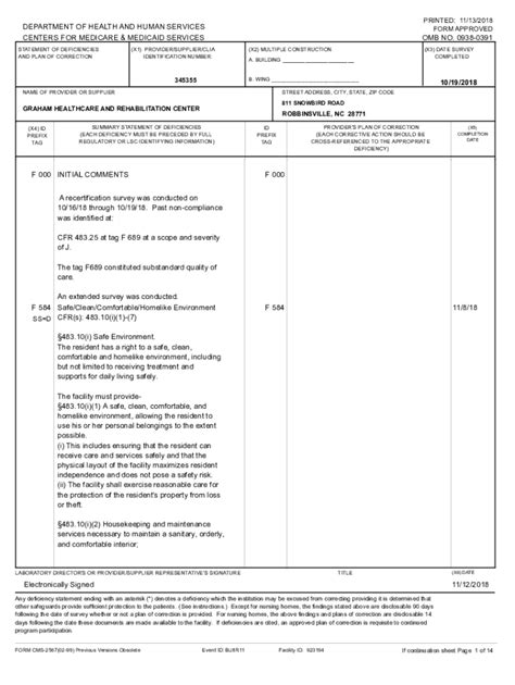 Fillable Online Info Ncdhhs Gov Dhsr FacilitiesNC DHHS Fax Email Print