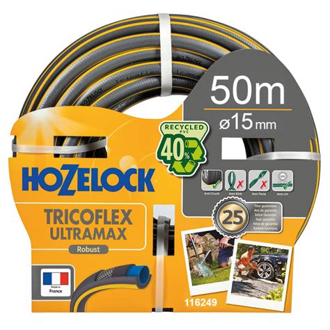 Tuyau d arrosage de 50m diamètre 15mm Tricoflex ULTRAMAX HOZELOCK