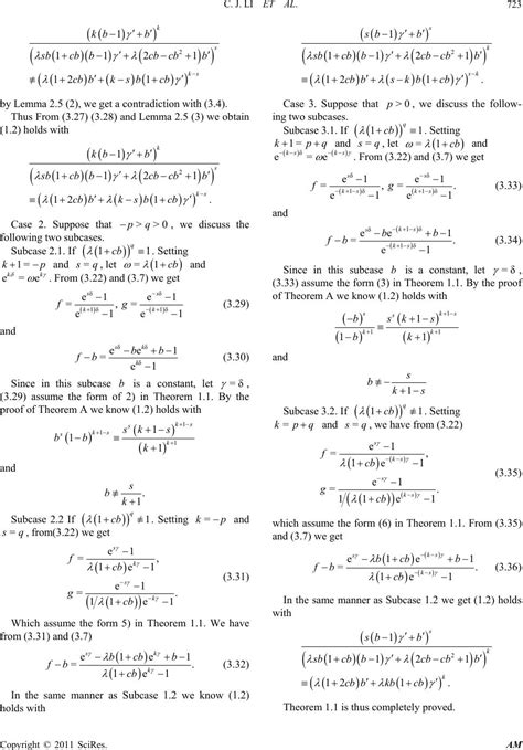 meromorphic functions sharing three values