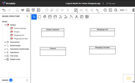 Create An Online Data Model In Steps Vertabelo Database Modeler
