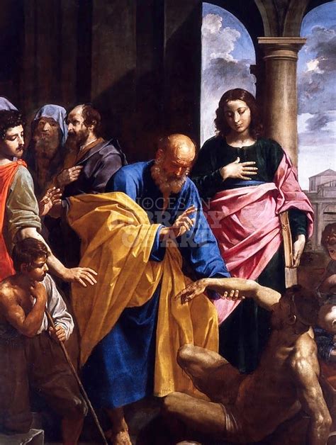 Diocesan Library Of Art Saint Peter Healing The Cripple