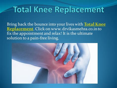 Ppt Hip Replacement And Total Knee Replacement Surgery Powerpoint