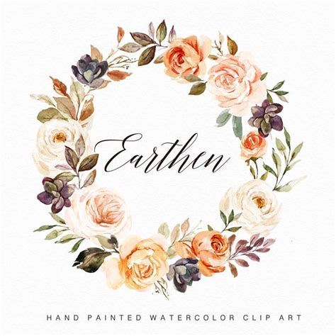 Pin by Modorova Svetlana on Веночки Watercolor flower wreath