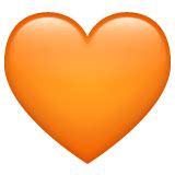 Orange Heart Emoji