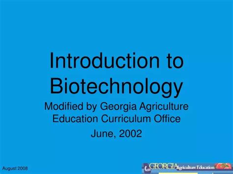 Ppt Introduction To Biotechnology Powerpoint Presentation Free