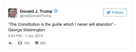 For Trump The Constitution Is Malleable The Washington Post