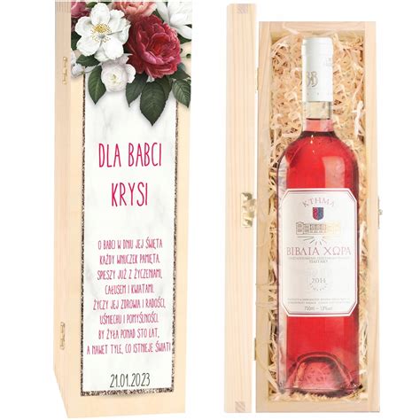 Drobiazg Dla Babci I Dziadka Skrzynka Na Wino
