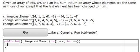 solved given an array of ints arr and an int num return
