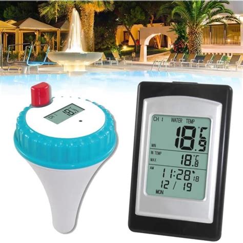 Thermomètre De Piscine Flottant Jauge De Température Numérique À