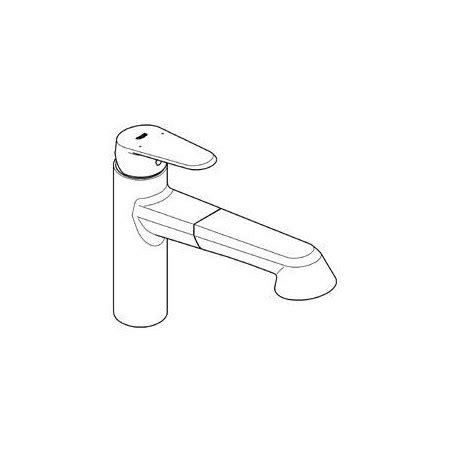 Grohe Eurodisc Cosmopolitan mitigeur monocommande ½ pour évier