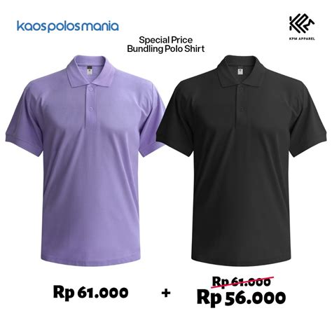 Jual PAKET BUNDLING POLO SHIRT CVC PIQUE KPM APPAREL BAHAN TEBAL DAN