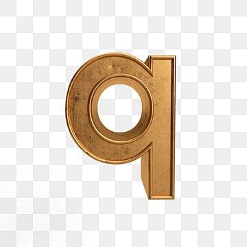 Q 3d Transparent PNG Gold 3d Letter Q Design Gold Character