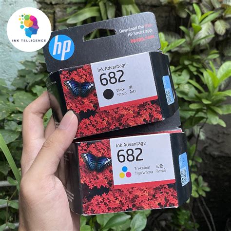 HP 682 Brand New Black And Tri Color Original Ink Cartridge Shopee